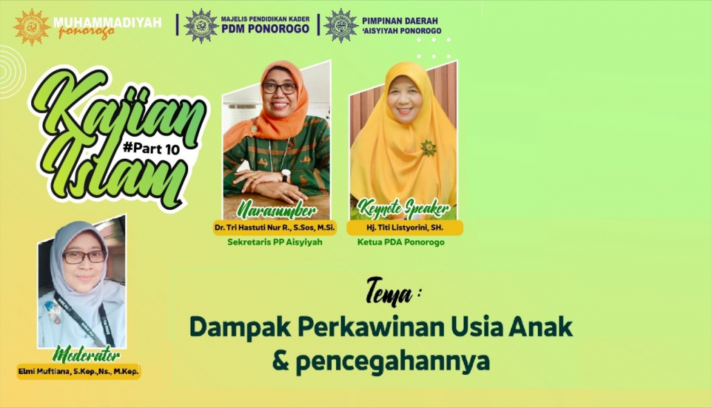 Perkawinan Anak Semakin Tinggi di Masa Pandemi, Kader 'Aisyiyah Harus ...